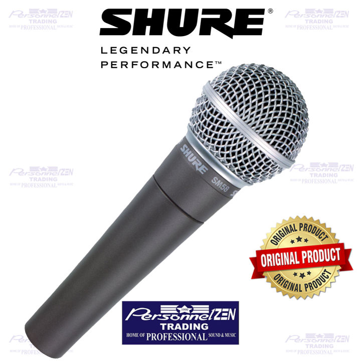 SHURE SM58 Dynamic Vocal Microphone (ORIGINAL) | Lazada PH