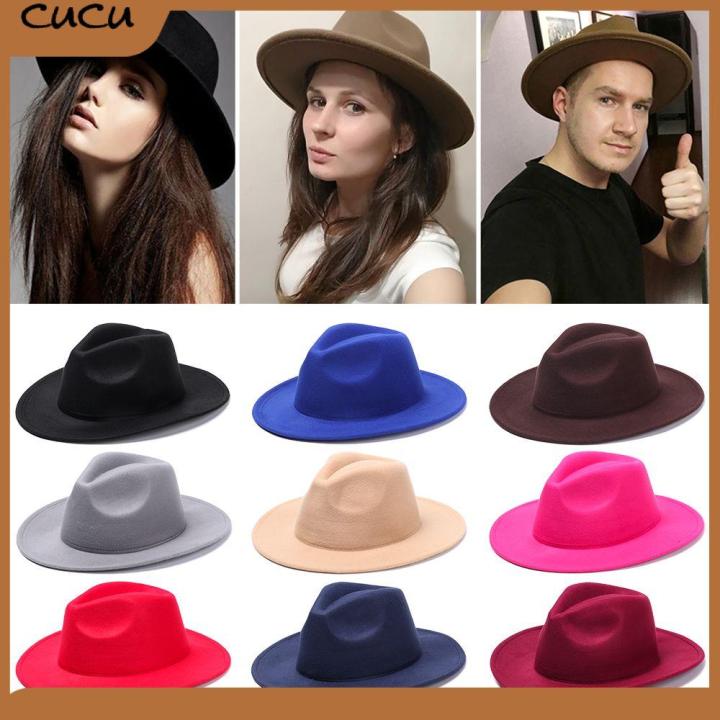 CUCU Phụ nữ Đàn ông Đồ cũ Sân khấu Dress Dance Party Len Nón cao bồi Mũ ...