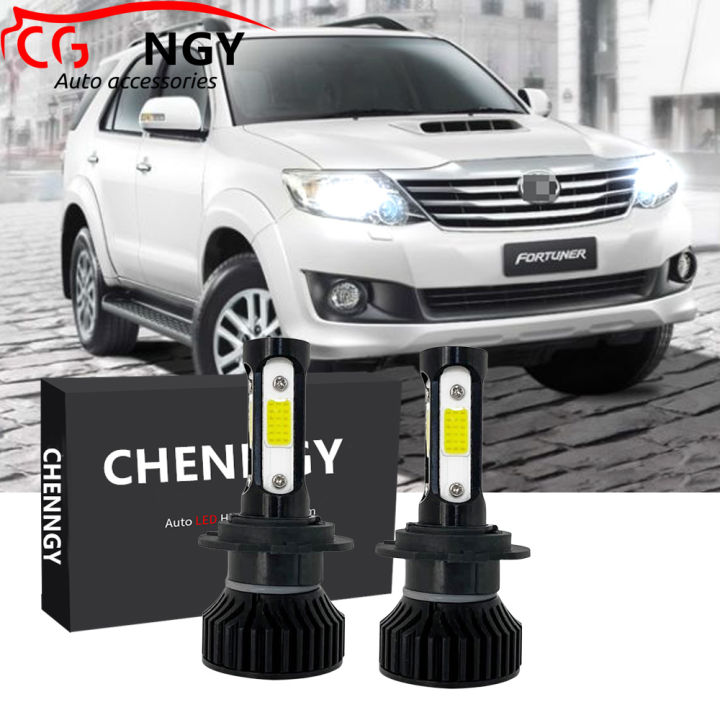 For TOYOTA FORTUNER year 2012 2013 2014 2015 (Head Lamp) - (1 Pair) LED ...