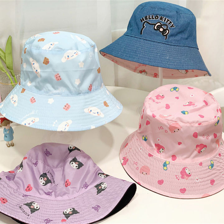 Trotinic Sanrio Cotton Foldable Bucket Hat Kawaii Cinnamoroll Anime ...