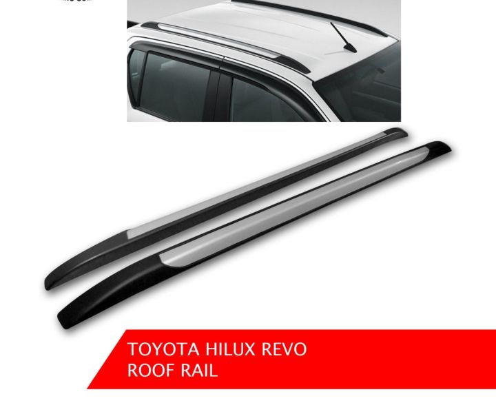 Toyota Hilux J E G CONQUEST 2016-2024 Roof Rail / Roofrail SILVER BLACK ... Toyota Hilux J E G CONQUEST 2016-2024 Roof Rail / Roofrail SILVER BLACK ...