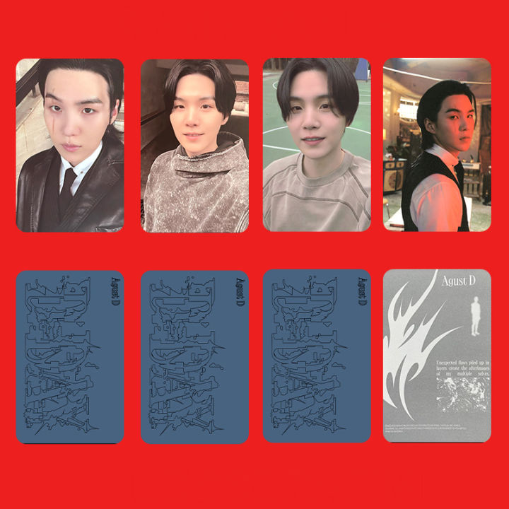 BTS SUGA Agust D PhotoCards Suga Solo Album D-Day Photo Cards BTS Suga ...