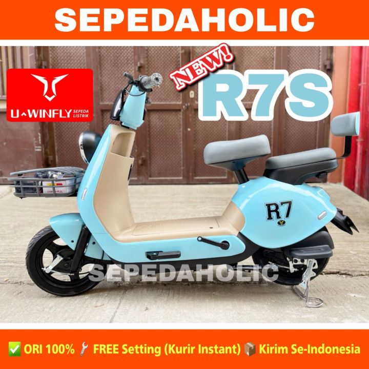 Sepeda Motor Listrik UWINFLY REDFISH 7 / RF7S / R7S 500 Watt Electric E ...