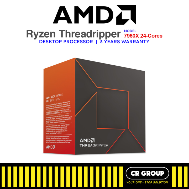AMD Ryzen Threadripper 7960X/7970X/7980X Desktop Processors (3Yrs AMD ...