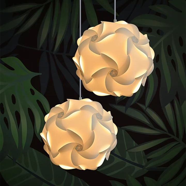 Modern Ceiling Lampshade Elements IQ Puzzle Jigsaw Lamp Shade Creative ...