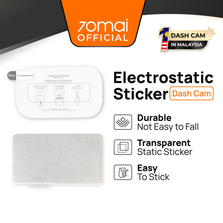 70mai Dashcam Electrostatic Sticker | Electrostatic Film Heat Resistant ...