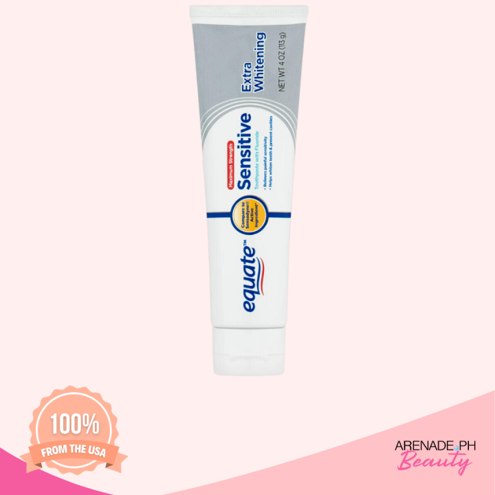 Equate Maximum Strength Sensitive Toothpaste with Fluoride | Extra ...