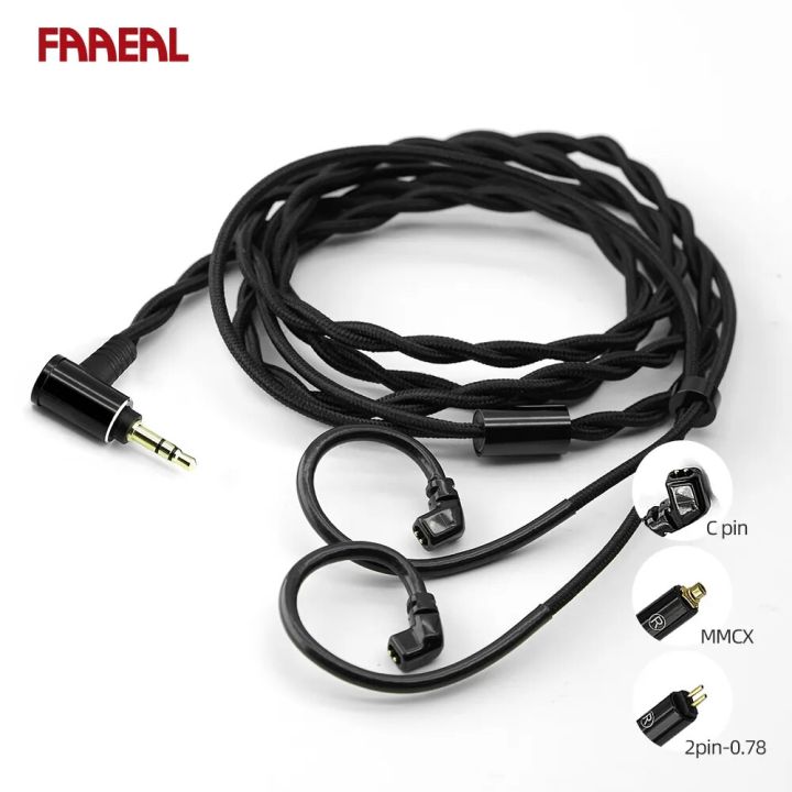 FAAEAL Replacement Cable QDC/MMCX/2Pin 0.78Mm Earphone Wire 2.5/3.5/4.4Mm Headphone Upgrade Line ...