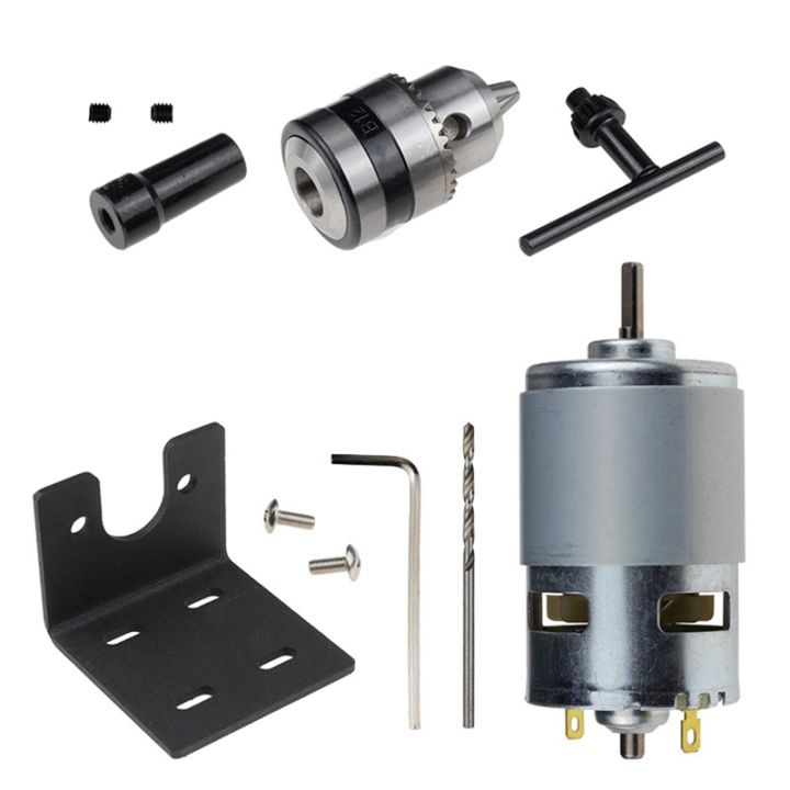 775 Motor 10000Rpm DC 12V Lathe 775 Motor with Mini Hand Drill Chuck ...