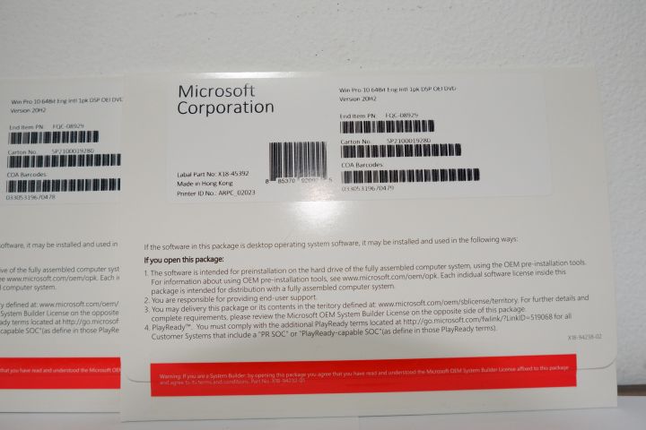 Windows 10 PRO OEM DVD 64BIT Full Package พร้อมส่ง 2 ชั่วโมง | Lazada.co.th