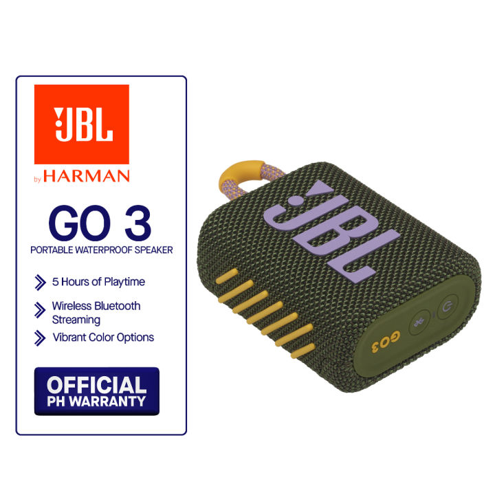 JBL GO 3 / GO3 Wireless Bluetooth Speaker | Lazada PH