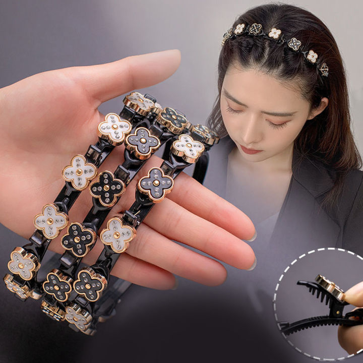 BIRONG เครื่องประดับผม จัดแต่งทรงผม สองชั้น กลวงออก คลิปบิด ผู้หญิง ...