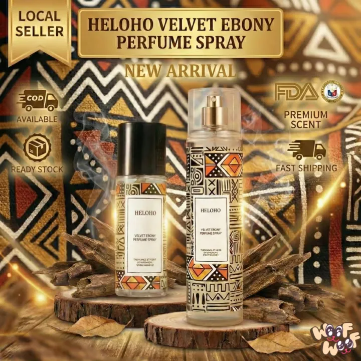 HELOHO Velvet Ebony Perfume Spray 250ml / 75ml Luxury Oud & Woody ...