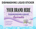 STICKER LABEL FOR DISHWASHING LIQUID - FREE TEMPLATE - 100 PCS. | Lazada PH
