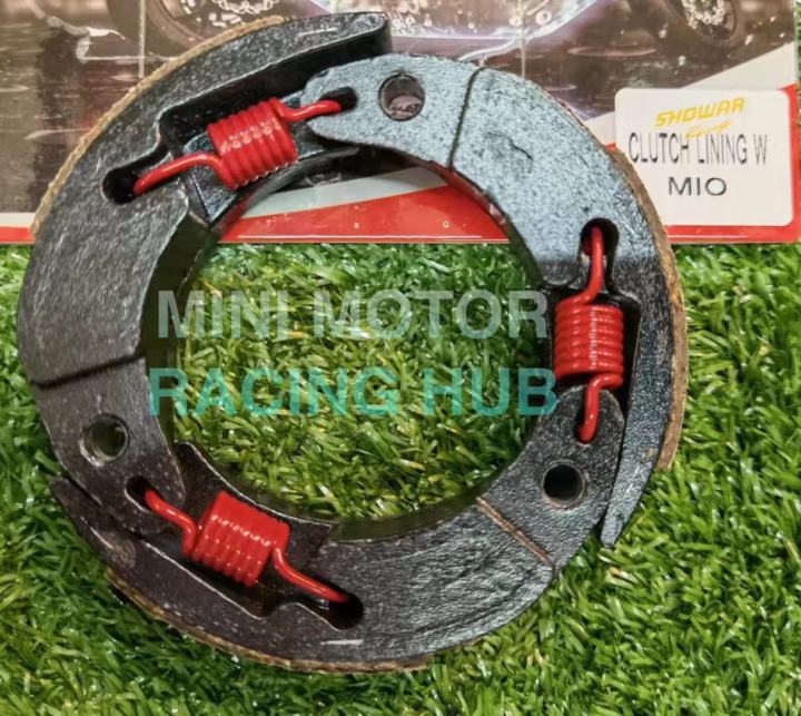 SHOWAR CLUTCH LINING 3 PADS WITH SPRING FOR MIO SPORTY / MIO 115 ...