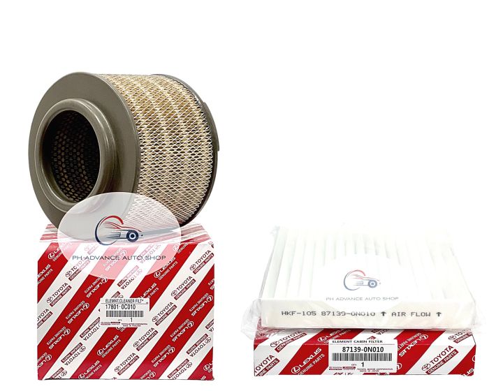 COMBO Cabin Filter and Air Filter Toyota Innova / Fortuner / Hiace ...