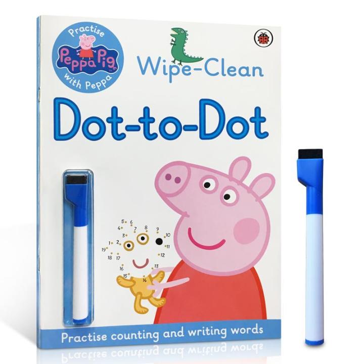 Peppa Wipe-Clean Dot-To-Dot ปกอ่อนโดย PEPPA: เช็ดทำความสะอาดหนังสือภาษา ...