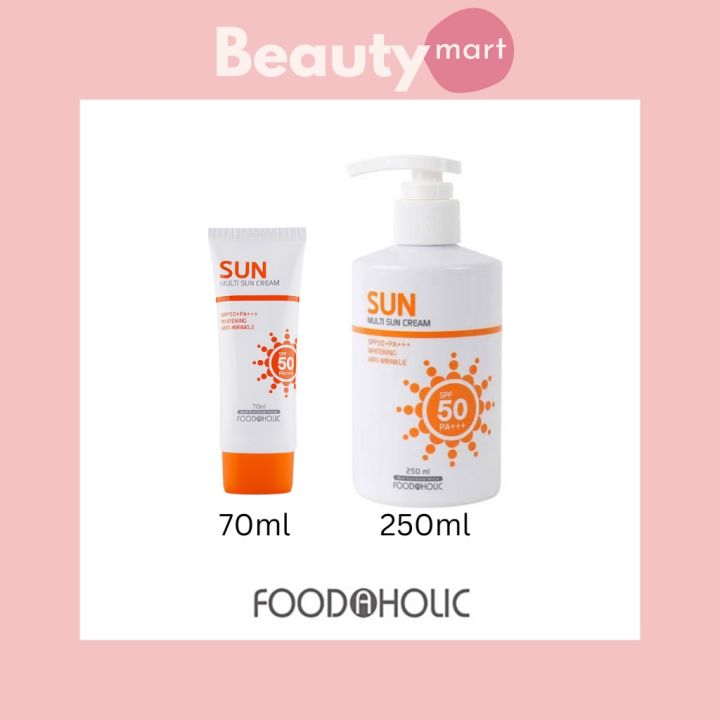 Foodaholic Multi Sunblock Cream SPF50+PA+++ 70ML (Light weight, No ...