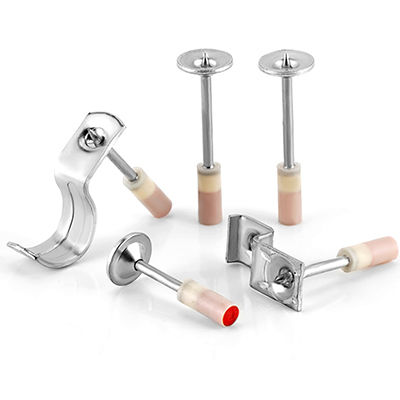 Steel Nails 100Pcs Mini Round Nails Pipe Clamp Screw Mount Bare Nails ...