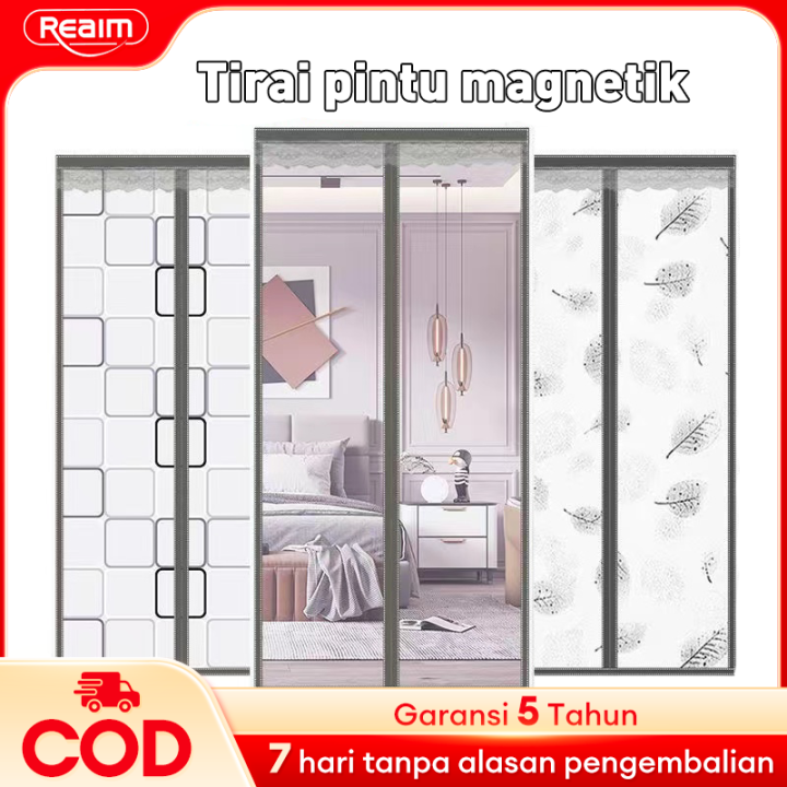 Tirai pintu magnetik PVC 90x210cm / 100 * 210cm / tirai pintu dalam ...