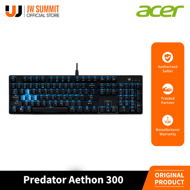 Acer Predator Aethon 300 PKB910 Cherry MX Blue Switch Wired Gaming Keyboard (NP.KBD1A.024 ...