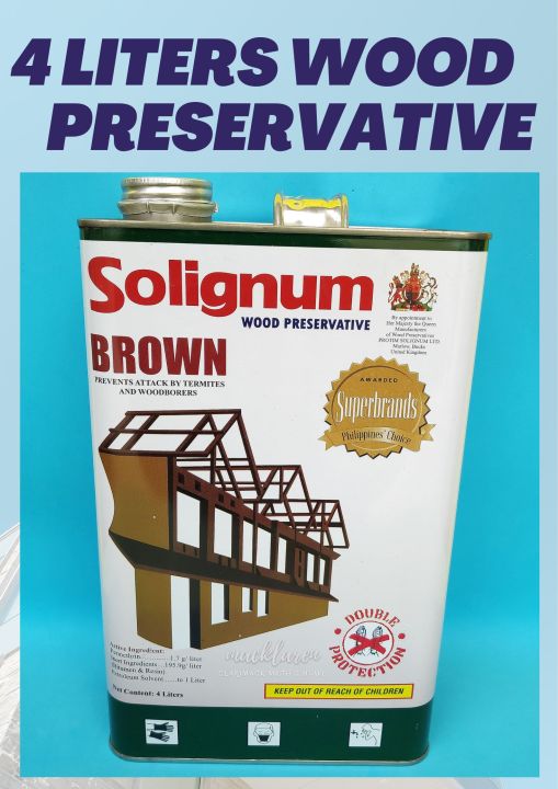 Solignum BROWN ️ 1 Gallon ️ Anti-Termite Anay Amag Borers Bukbok ️ ...