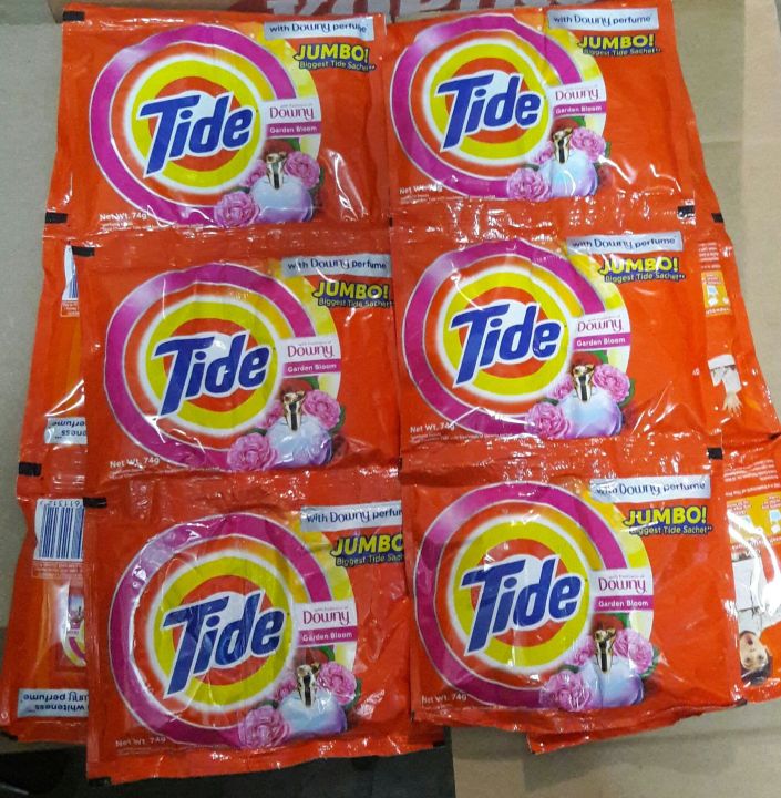 Tide Powder Jumbo with Downy Garden Bloom (66g x 12 sachet) | Lazada PH