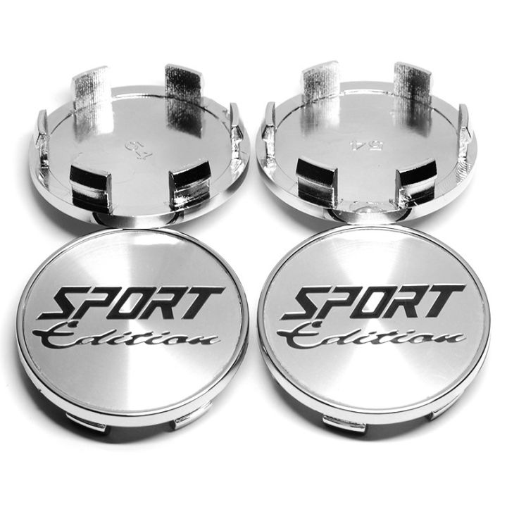 4PCS 54mm with 50mm SPORT Edition Logo Car Wheel Center Hub Caps Fit ...