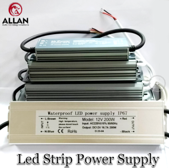 LED Driver Transformer for LED Strip Lights, Power Supply 12V 60W/ 100W/ 150W/ 200W/ 300W ...