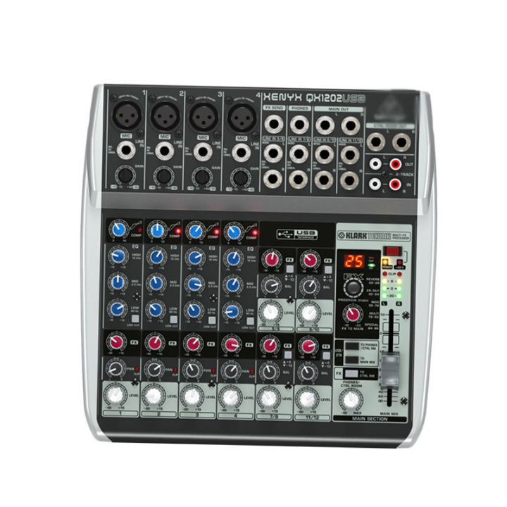 BEHRINGER QX1204USB QX1202USB Sound Card with Effect Simulation Mixer ...