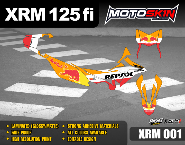 Honda XRM 125 FI Version 1 Full Decals | Lazada PH