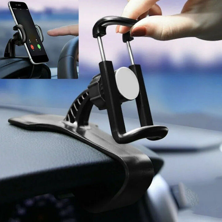 360° Universal Mobile Phone Holder Clip On Dashboard in Car Mount Stand ...