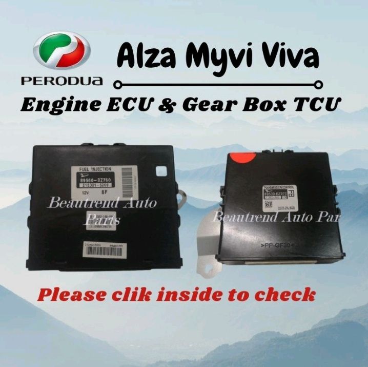 Original New Perodua Myvi Alza Viva Engine ECU and Gear Box TCU Control Unit Computer Box | Lazada