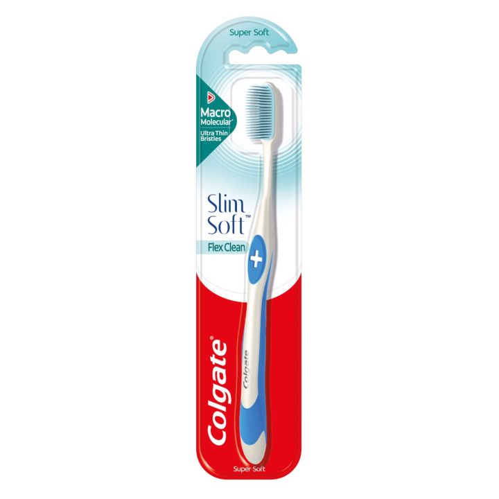 Colgate Toothbrush Slim Soft Flex Clean คอลเกต แปรงสีฟัน สลิมซอฟท์ เฟลก ...