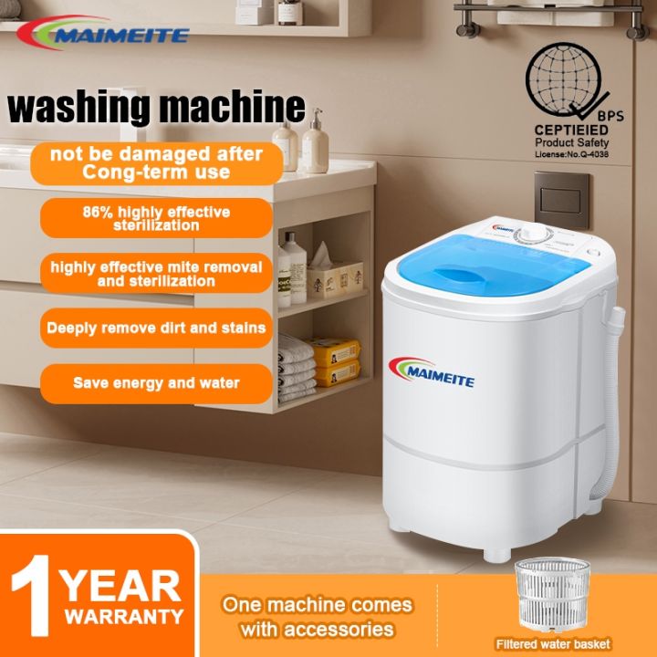 MAIMEITE Mini Portable washing Machine Machine Automatic Sterilization ...