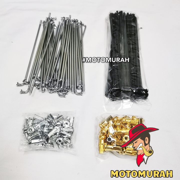 RANTING CHROME RANTING HITAM EX5 KRISS RXZ WAVE125 SPOKE "MOTOMURAH ...