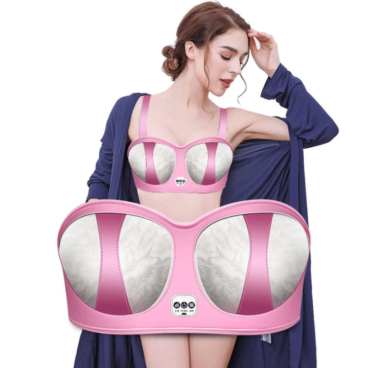 Electric Wireless Breast Massager Vibration Enlarge Chest Massage Bra ...