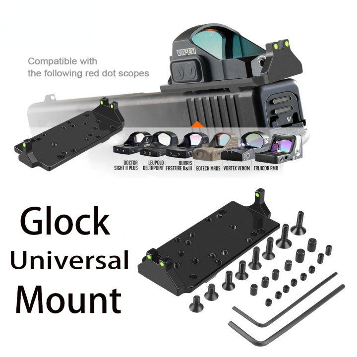 LCDVSea Universal red dot sight gasket with red and green fiber for ...