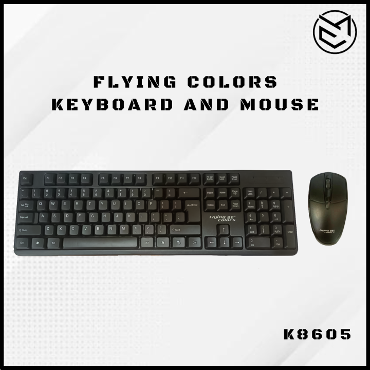 Flying Colors K8605 Wired Business Office Keyboard and Mouse ZZM ...