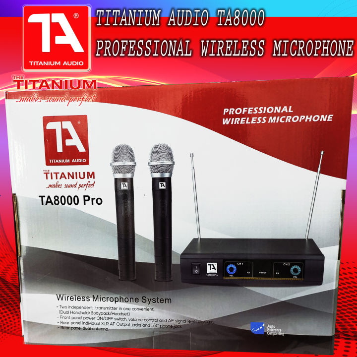 Titanium Audio TA8000 Professional Wireless Microphone | Lazada PH