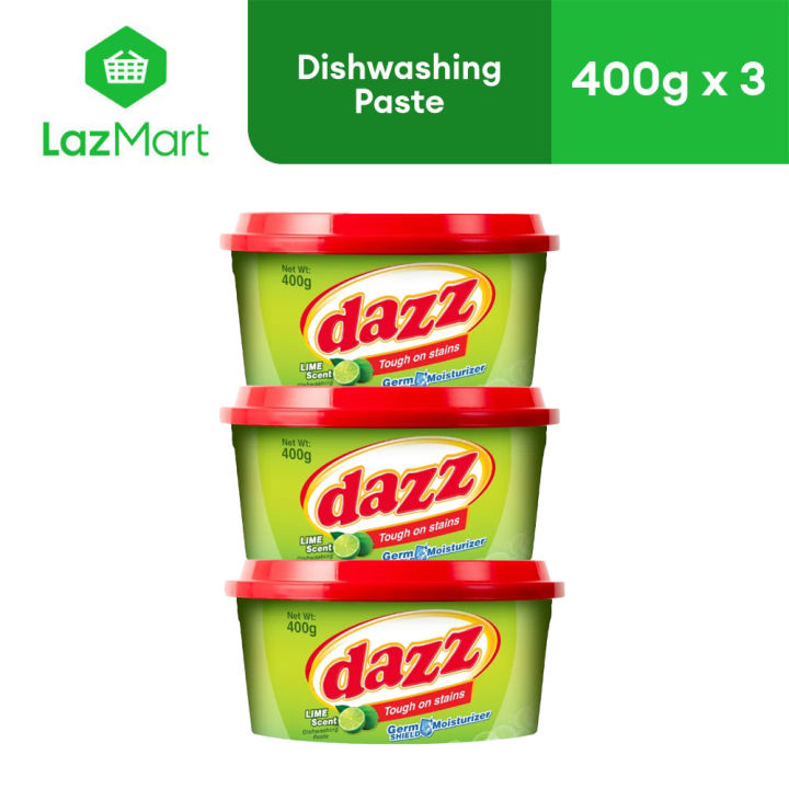 Dazz Dishwashing Paste Lime 400g - Pack of 3 | Lazada PH