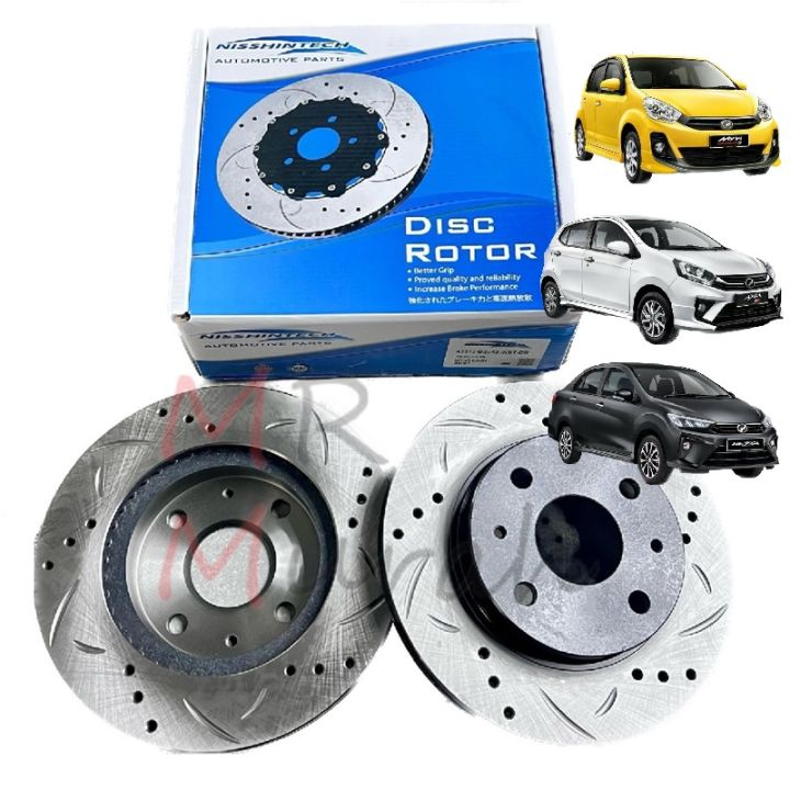 Nisshintech Front Disc Rotor - Myvi LagiBest / Icon/ Bezza all/ Axia ...