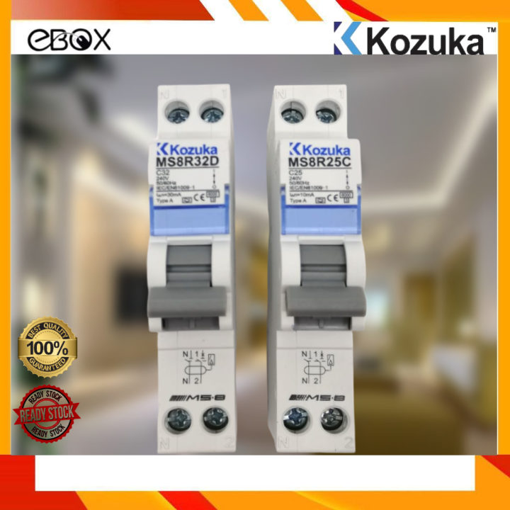 KOZUKA RCBO MS8 25A 32A Residual Current Circuit Breaker With ...