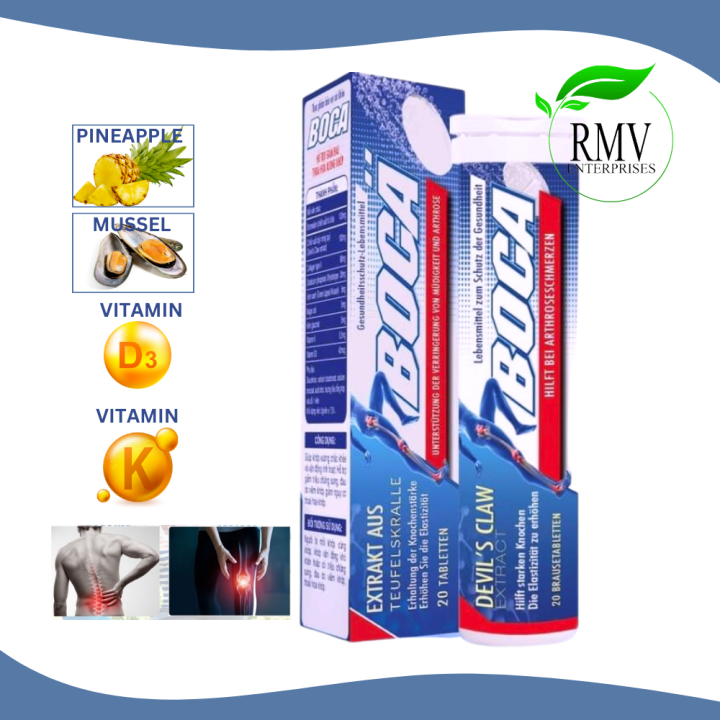 BOCA Bone & Joint Effervescent Tablet Reduce Osteoarthritis Pain and ...
