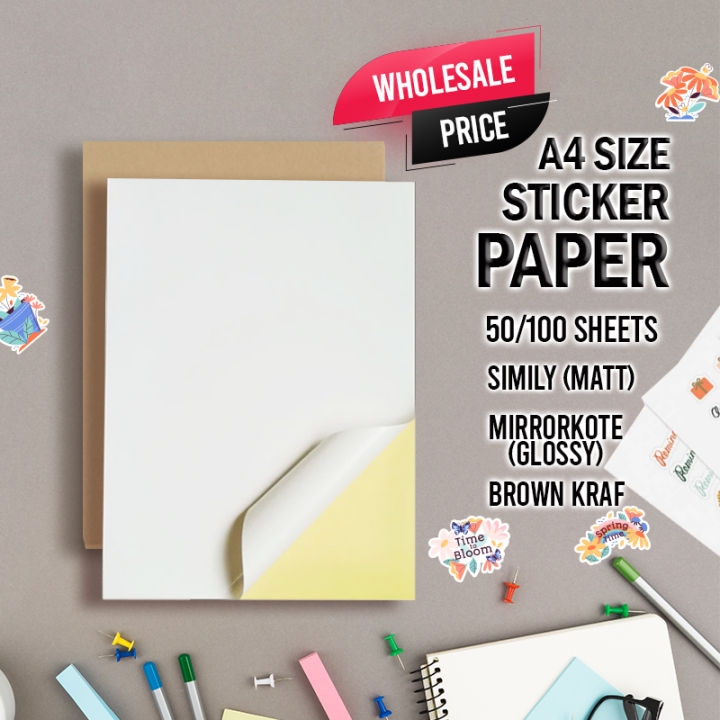 Kaki Jimat A4 Label Sticker Paper - Pack of 100s Anti Fade 160gsm ...