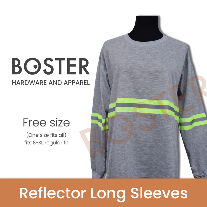 Men’s Cotton with Reflector Long Sleeved Shirt Freesize Acid Grey ...