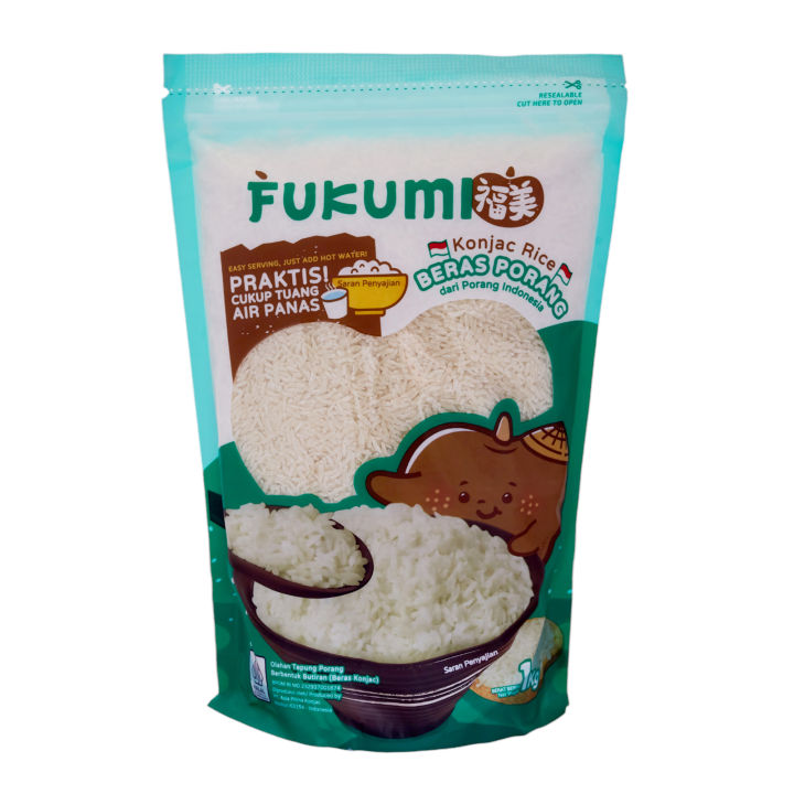 Fukumi Beras Porang Pouch - Shirataki / Konjac Rice 1kg | Lazada Indonesia