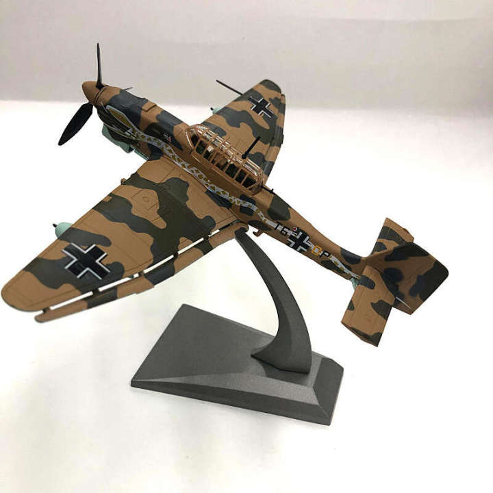 1:72 German WWII Stuka JU87 Diecast Alloy Fighter Jet Model Airplane ...