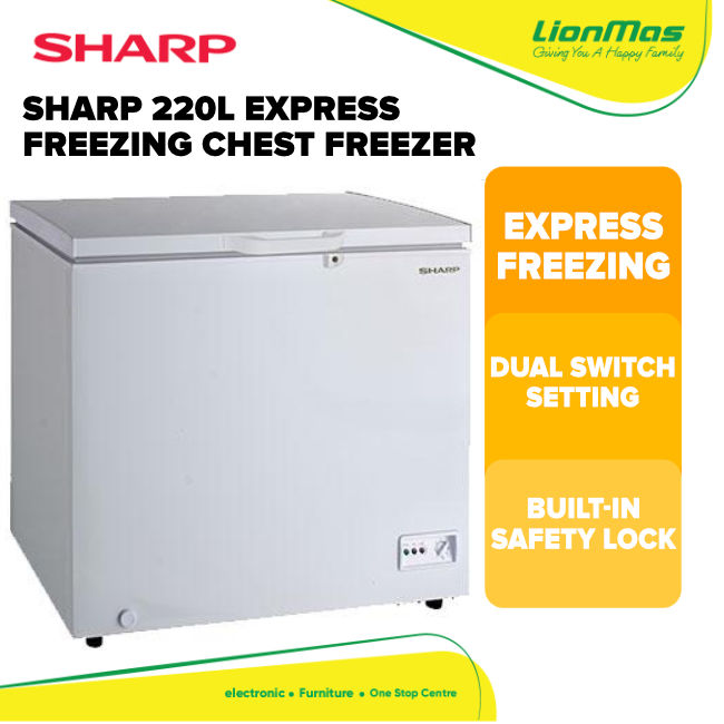 SHARP 220L EXPRESS FREEZING CHEST FREEZER SJ-C218 | Lazada
