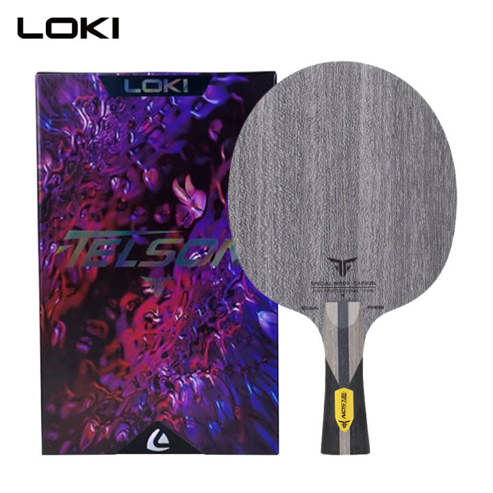 LOKI TELSON POWER Table Tennis Blade(5WOOD+2TELSON FIBER,OFF+) Special ALC Ping Pong Bat Paddle ...